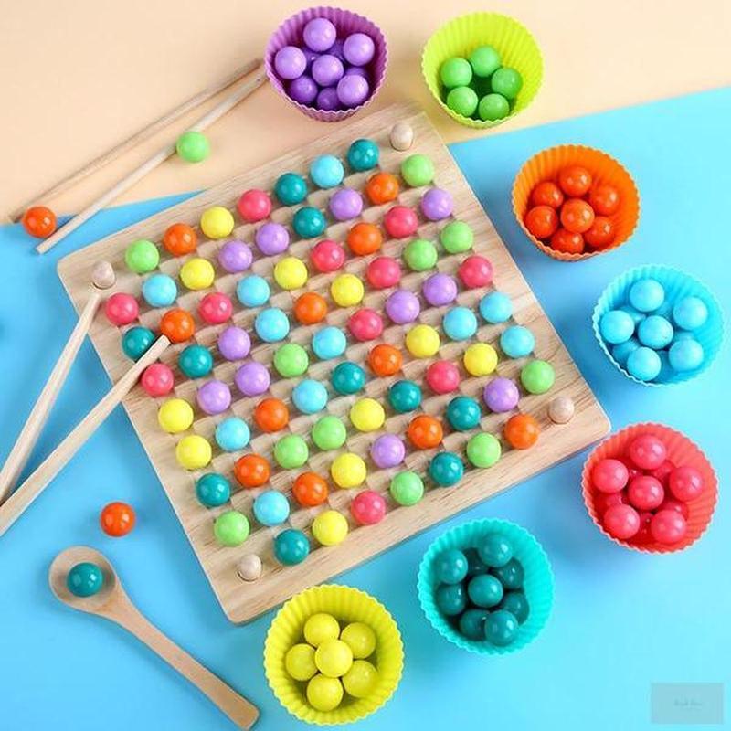 Get Color Bead Puzzle Toy – Shop Montessori Sorting Fun Now – Brick Hues