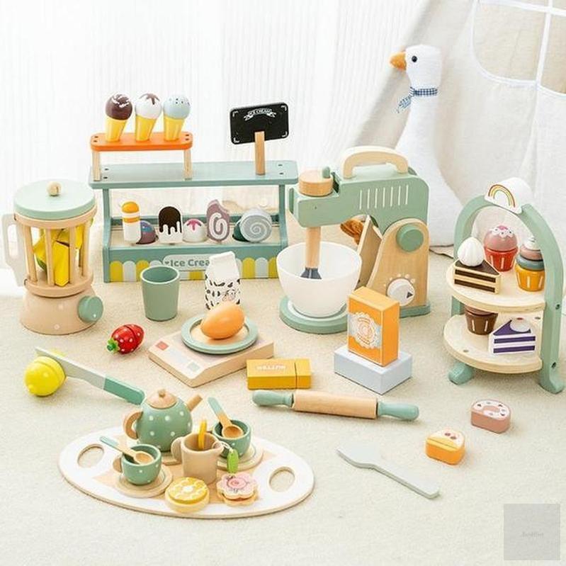 Montessori Wooden Toy Sets for Kids Tea set – Brick Hues